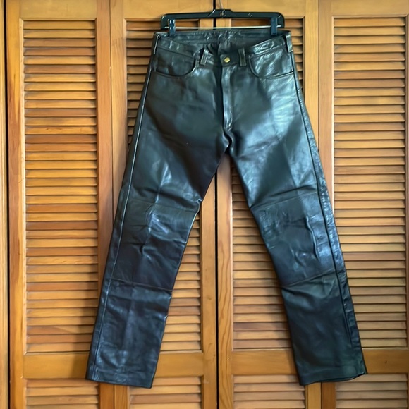 Authentic Original Vintage Style | Pants | Vintage Mens Leather Pants ...